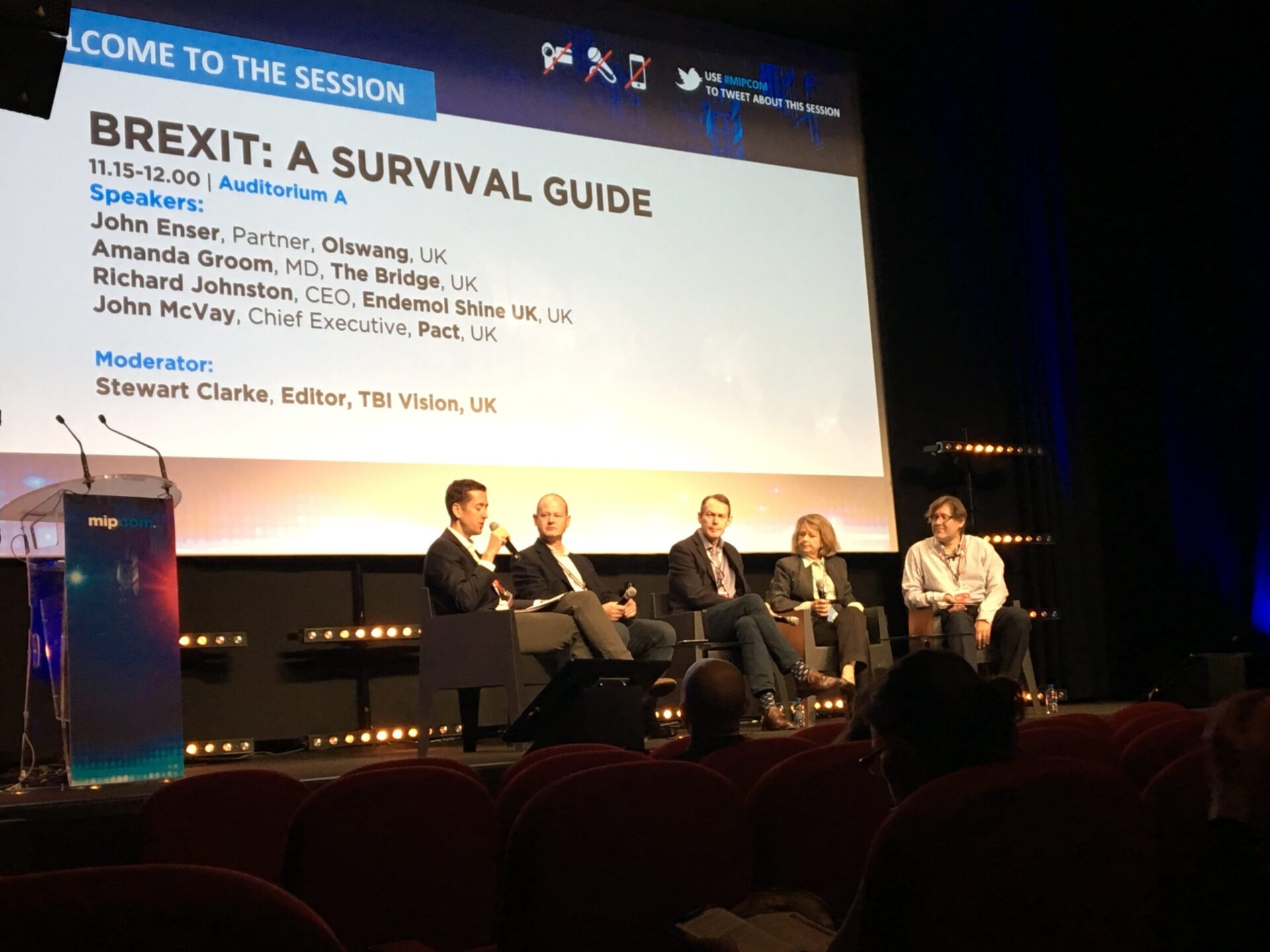 Amanda Groom, MD The Bridge, in a feisty debate at MIPCOM - Argonon